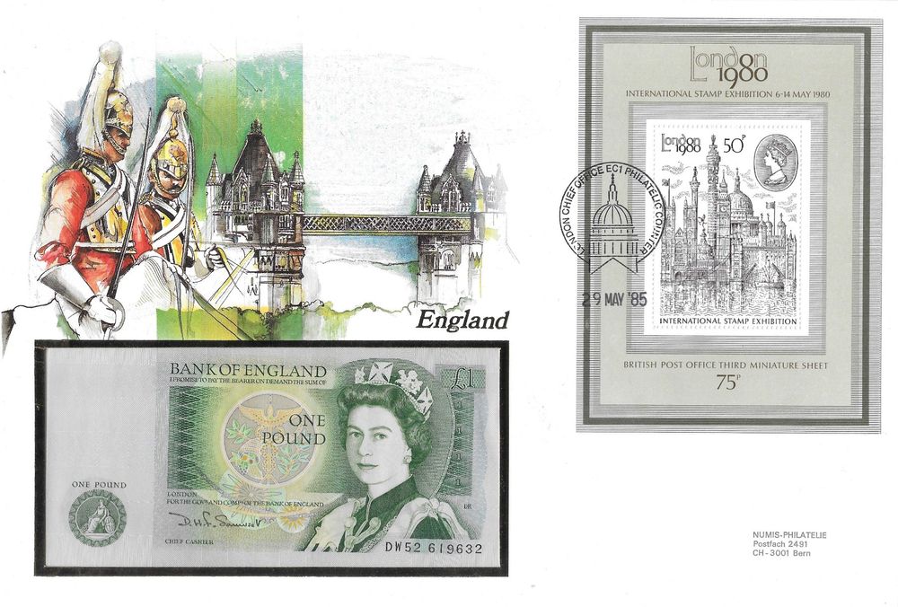 Notenbrief England 1985 | Kaufen auf Ricardo
