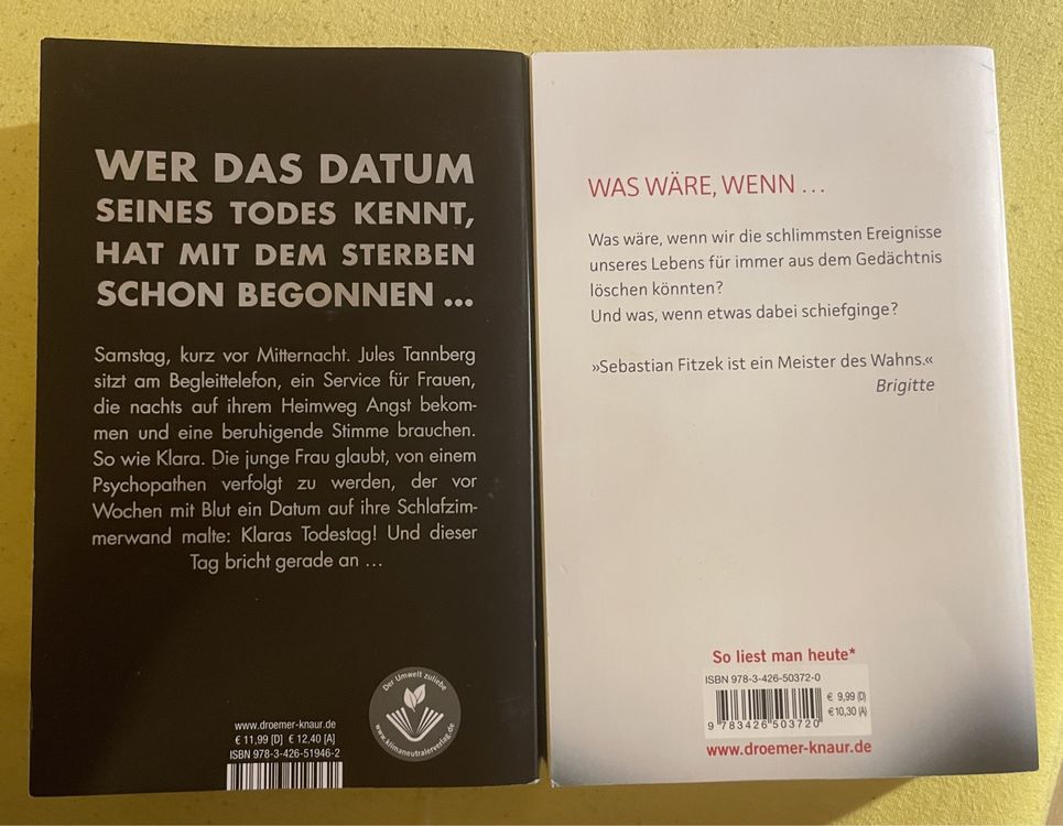 Sebastian Fitzek - Der Heimweg & Splitter | Kaufen auf Ricardo