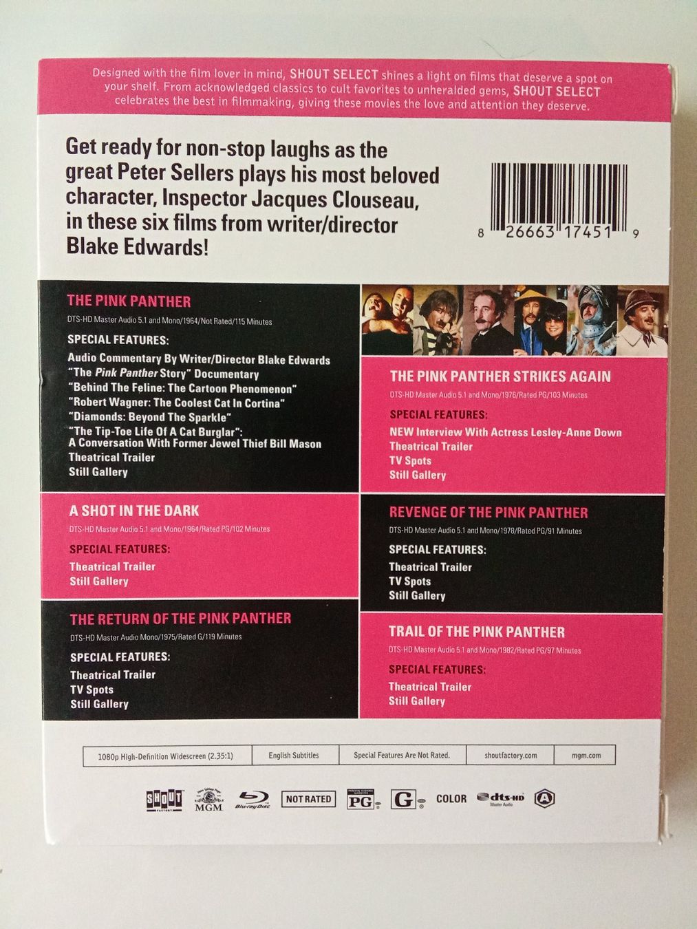 PINK PANTHER: Film Collection (6 Filme auf Blu-ray) Sellers (Gebraucht ...