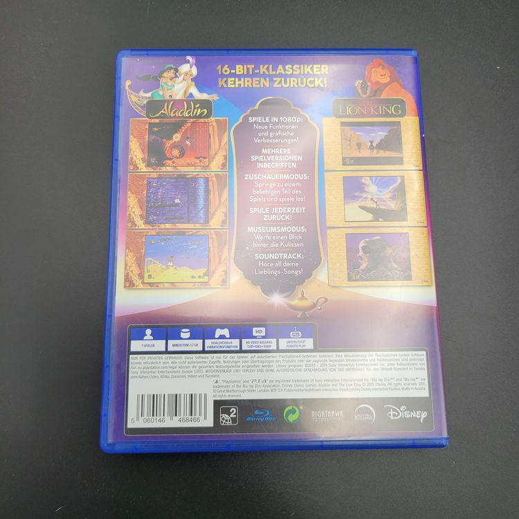 Disney Classic Games Aladdin and the Lion King PS4 | Kaufen auf Ricardo