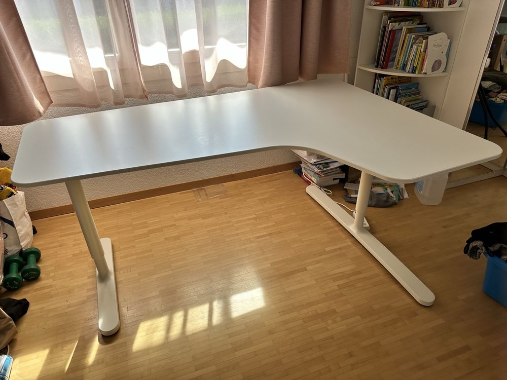Spannende Eckschreibtisch Weiss Ikea Bilder