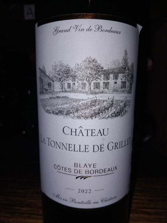 Château La Tonnelle de Grillet Blaye Côtes de Bordeaux 2022 (Neu und ...