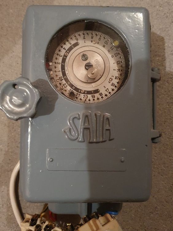 Antik, alt, vintage, Timer, Museum, Schaltuhr, Marke SAIA (Gebraucht ...