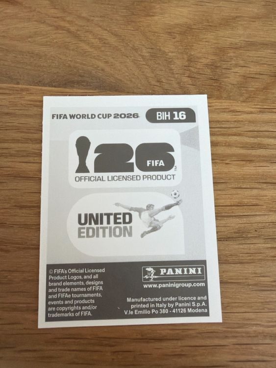 FIFA WM 2026 Sticker Amar Memič BIH 16 United Edition (Neuf (Voir ...