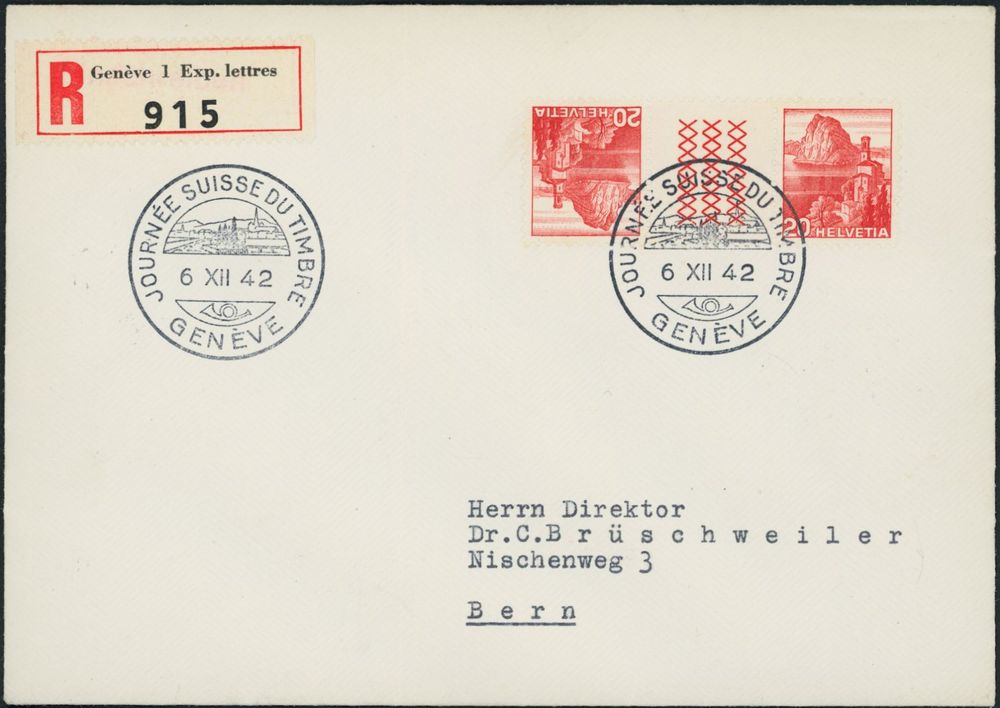 1942 - Landschaftsbilder - Zwischenstege - FDC ET - Gaudard (Gebraucht) in Schindellegi für CHF ...