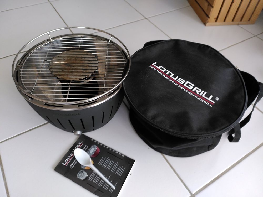 Tischgrill Lotusgrill rauchfreier Holzkohlengrill (Gebraucht) in ...