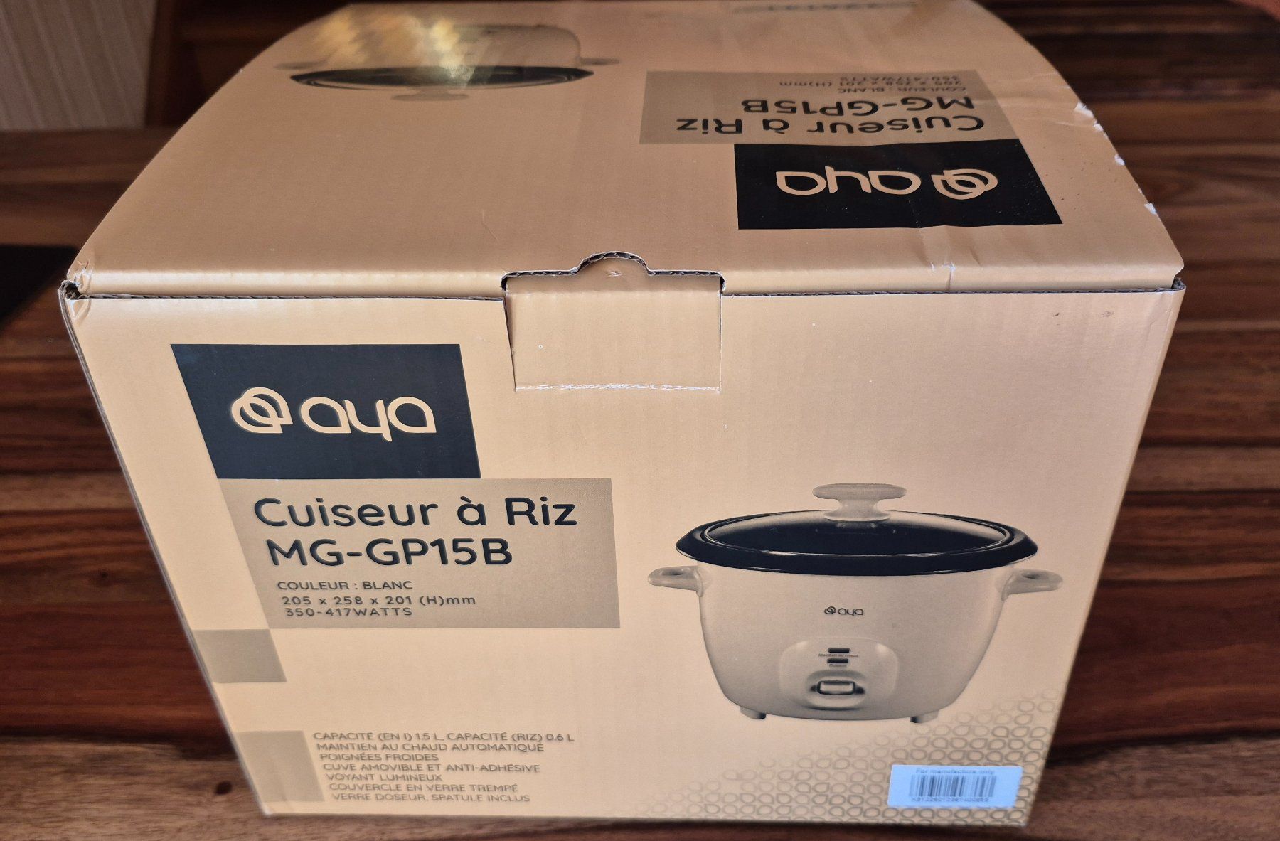 Cuiseur à Riz AYA MG-GP15B Neuf, jamais utilisé! 🍚😋 (Neuf avec ...