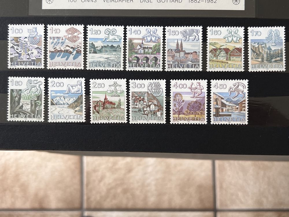 Briefmarken Tierkreiszeichen Landschaft 1982-1986 (Neu (gemäss Beschreibung)) in Weisslingen für ...