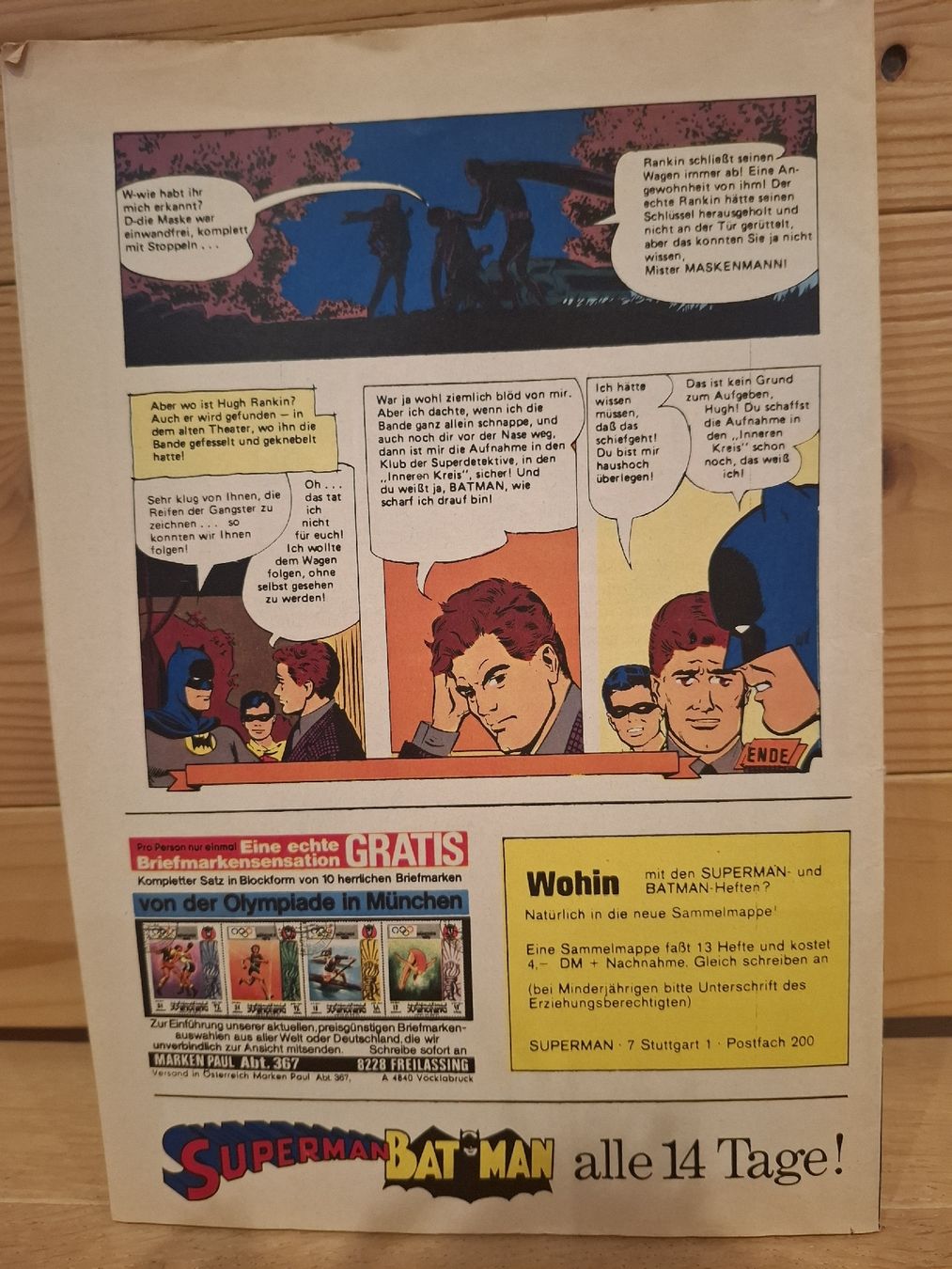 Superman/Batman Comic Heft Nr.15, 22.Juli 1972, Rarität (Gebraucht) in Widnau für CHF 15 – mit ...