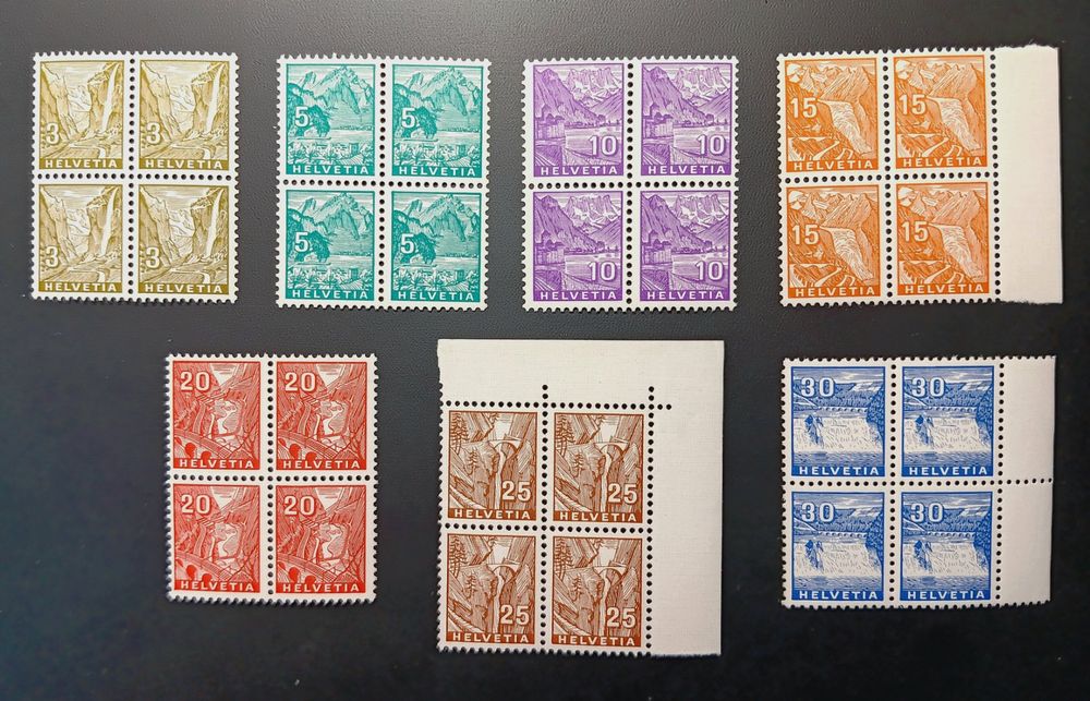 Landschaftsbilder Postfrische Serie im 4er - Block 194-200** | Kaufen auf Ricardo