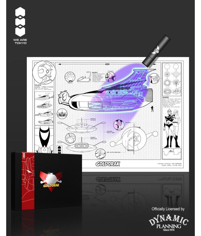 Poster - Goldorak - Spazer - "Print UV" - A4 - Goldorak (Neuf avec ...