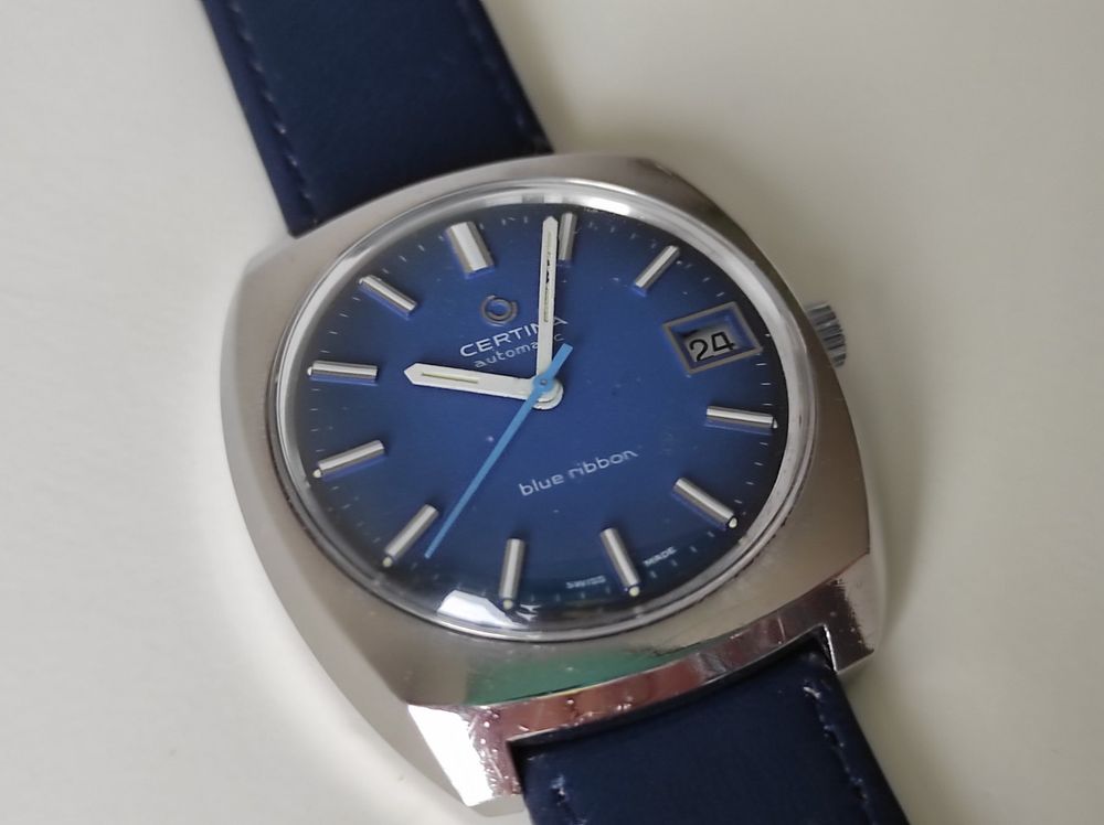 Certina blue ribbon Vintage Uhr, läuft, schön & sehr rar ! (Gebraucht) in Grenchen für CHF 275 ...