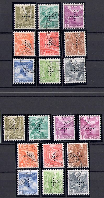 1935-1937, D II, 19-27y + 19-27z, 2 Serien gestempelt (3574) | Kaufen ...