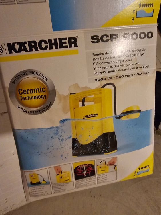 Kärcher - Flachsaugende Tauchpumpe SCP 9000 (Neu (gemäss Beschreibung ...