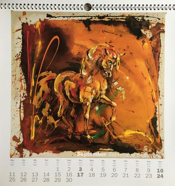 Kalender(blätter) von Rolf Knie mit Zirkusmotiven | Kaufen auf Ricardo