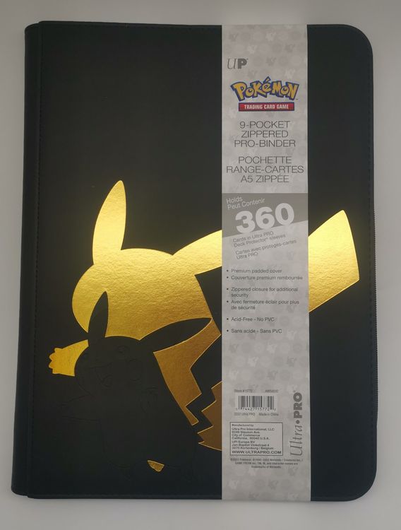 UltraPRO: Pokémon 9-Pocket PRO-Binder-Pikachu / 360 (Neu und ...