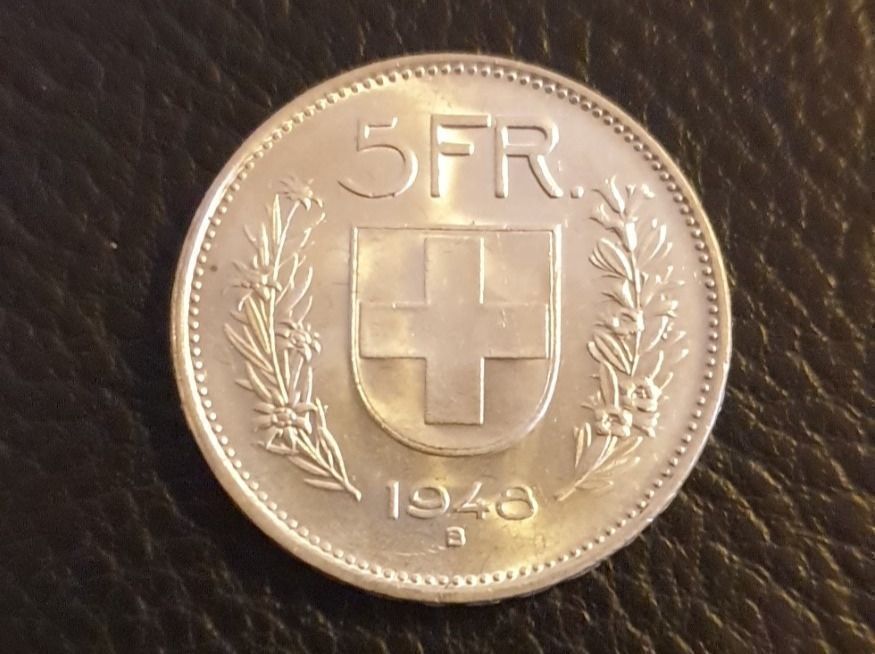5 Franken 1948 unzirkuliert! Silber | Kaufen auf Ricardo
