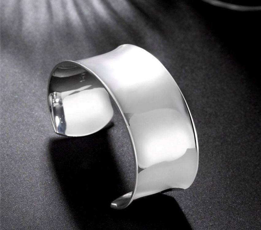 Breite Armbander Damen Silber