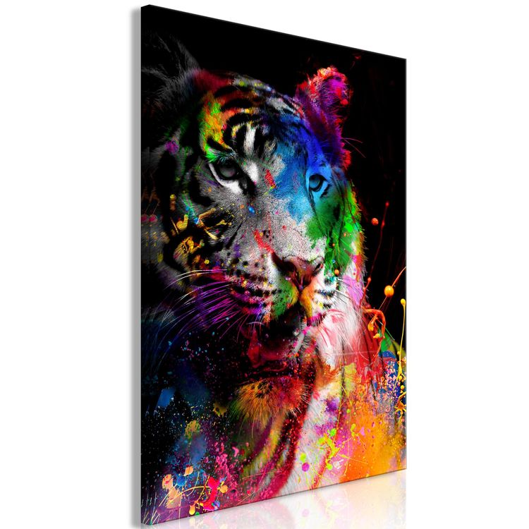 XXL Wandbild Tiger Multicolor Abstrakt NEU 120x80 cm (Neu und originalverpackt) in Bern für CHF ...