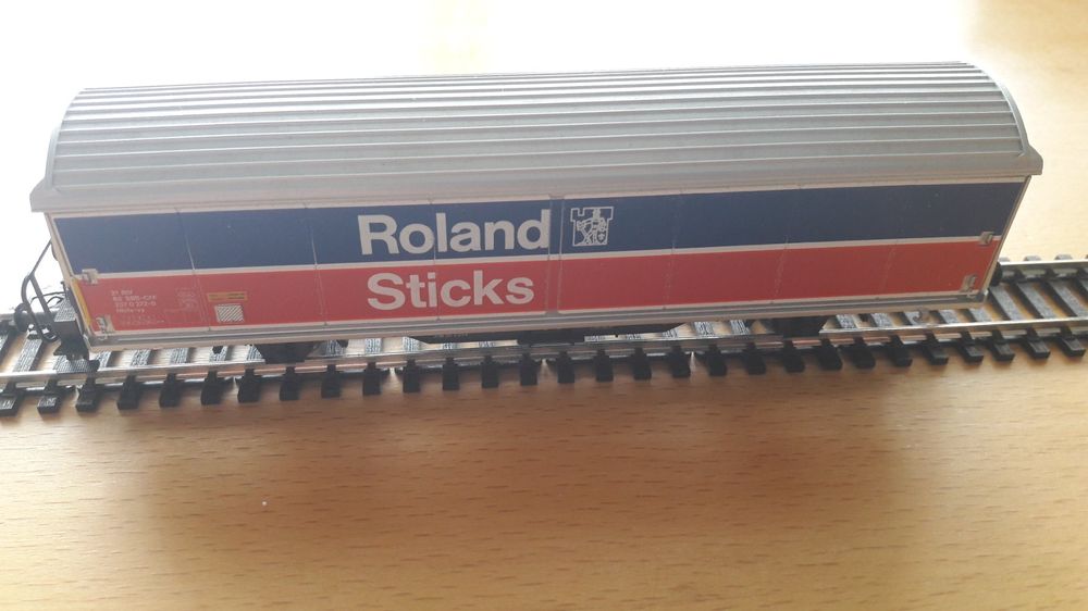 Märklin H0 AC SBB Schiebewandgüterwagen Roland Sticks (Gebraucht) in ...