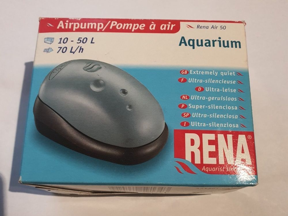 RENA Aquarium Luftpumpe 10-50L 70L/h | Kaufen auf Ricardo