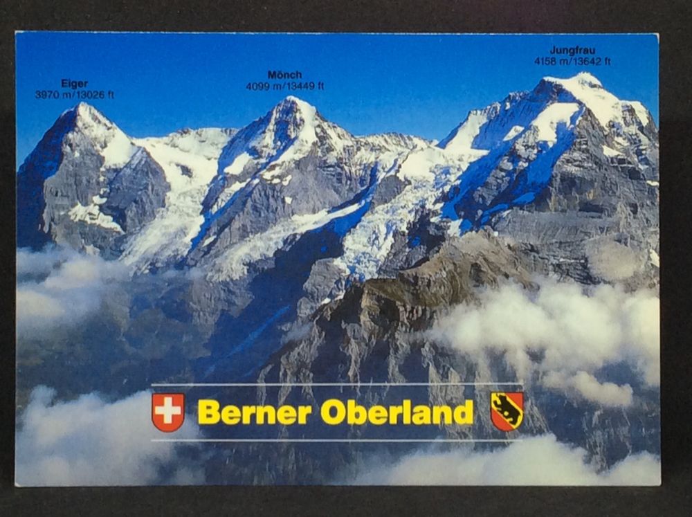 Berner Oberland-Das kön. Dreigestirn: Eiger, Mönch, Jungfrau (Gebraucht) in Widnau für CHF 1 ...
