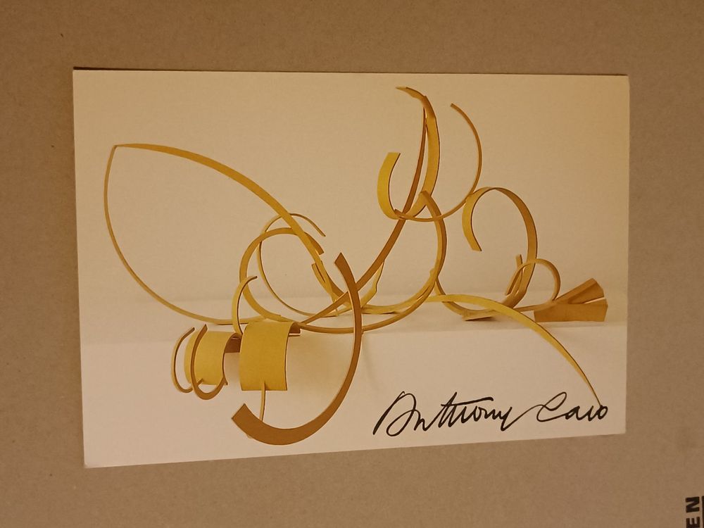 Anthony Caro - Künstler - 2013 verstorben - handsigniert (Gebraucht) in ...