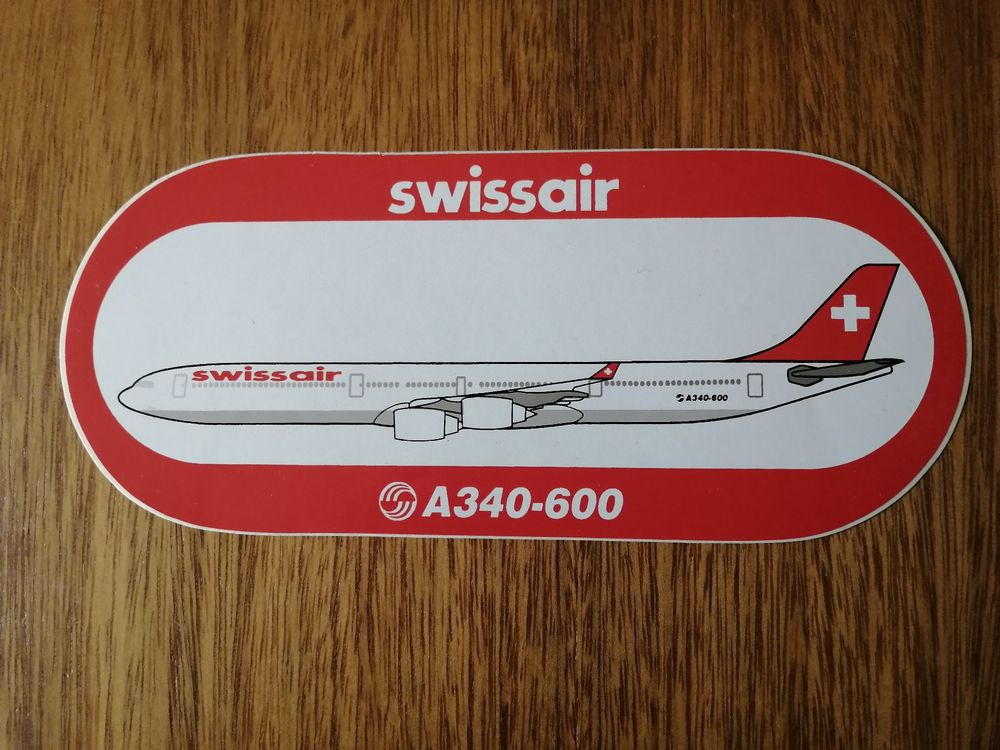 Swissair Airbus A340-600 Sticker / Kleber | Kaufen auf Ricardo