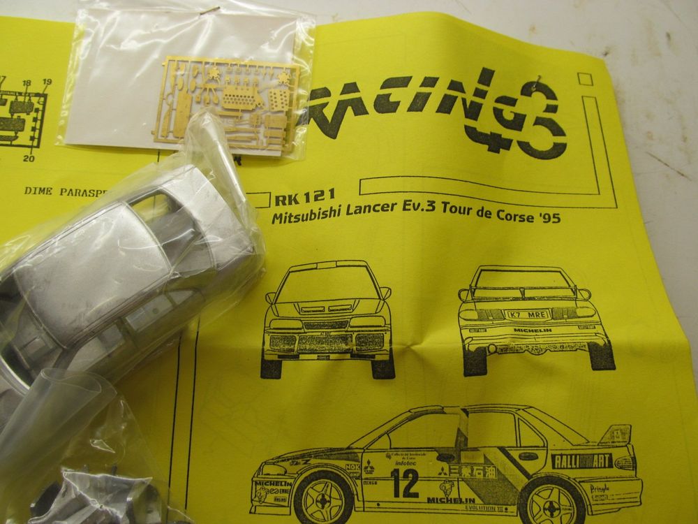 MITSUBISHI LANCER EVO 3 RACING43 1:43 KIT RALLY CORSE 1995 | Kaufen auf ...
