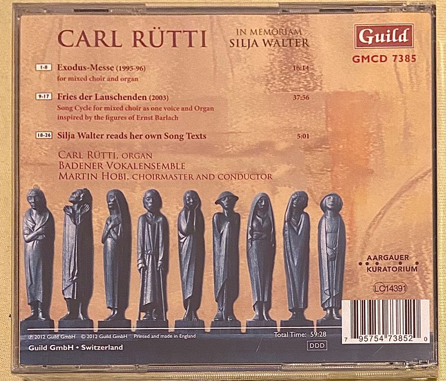 Carl Rütti (1949–) In Memoriam Silja Walter CD (Neu (gemäss ...