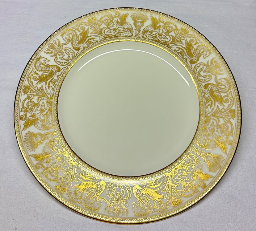 12Stk. Wedgewood Florentine Patter mit Gold Dragons Teller (Gebraucht ...