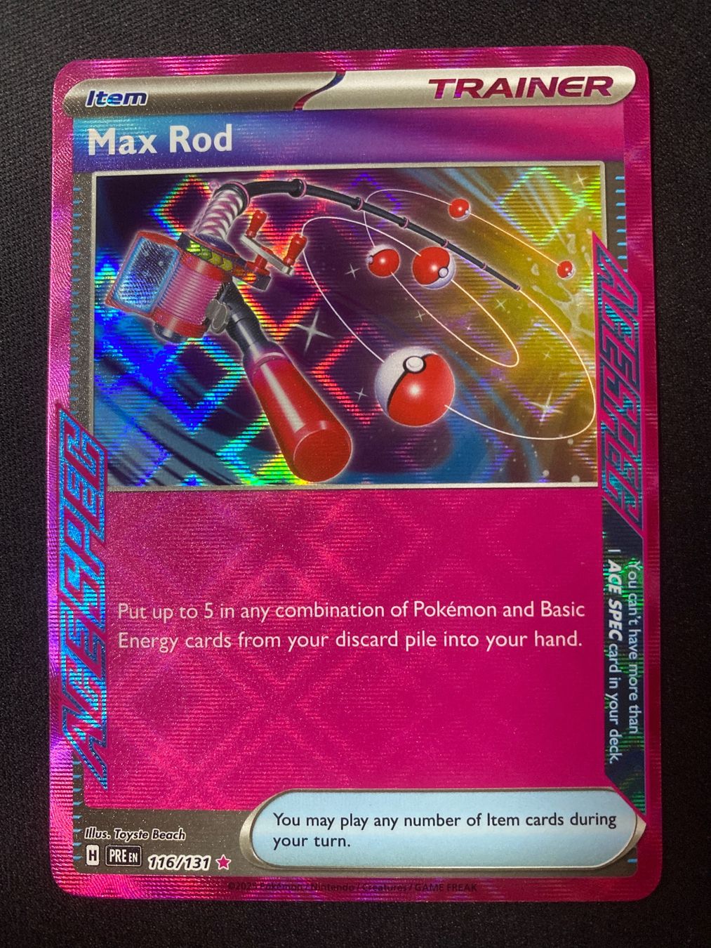 Max Rod 116 - Maximale Angel - Prismatic Evolutions - EN (Neu (gemäss ...