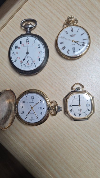 4 Antike Taschenuhren, Sammlerstücke (Defekt) in Besenbüren für CHF 10 – mit Lieferung auf ...