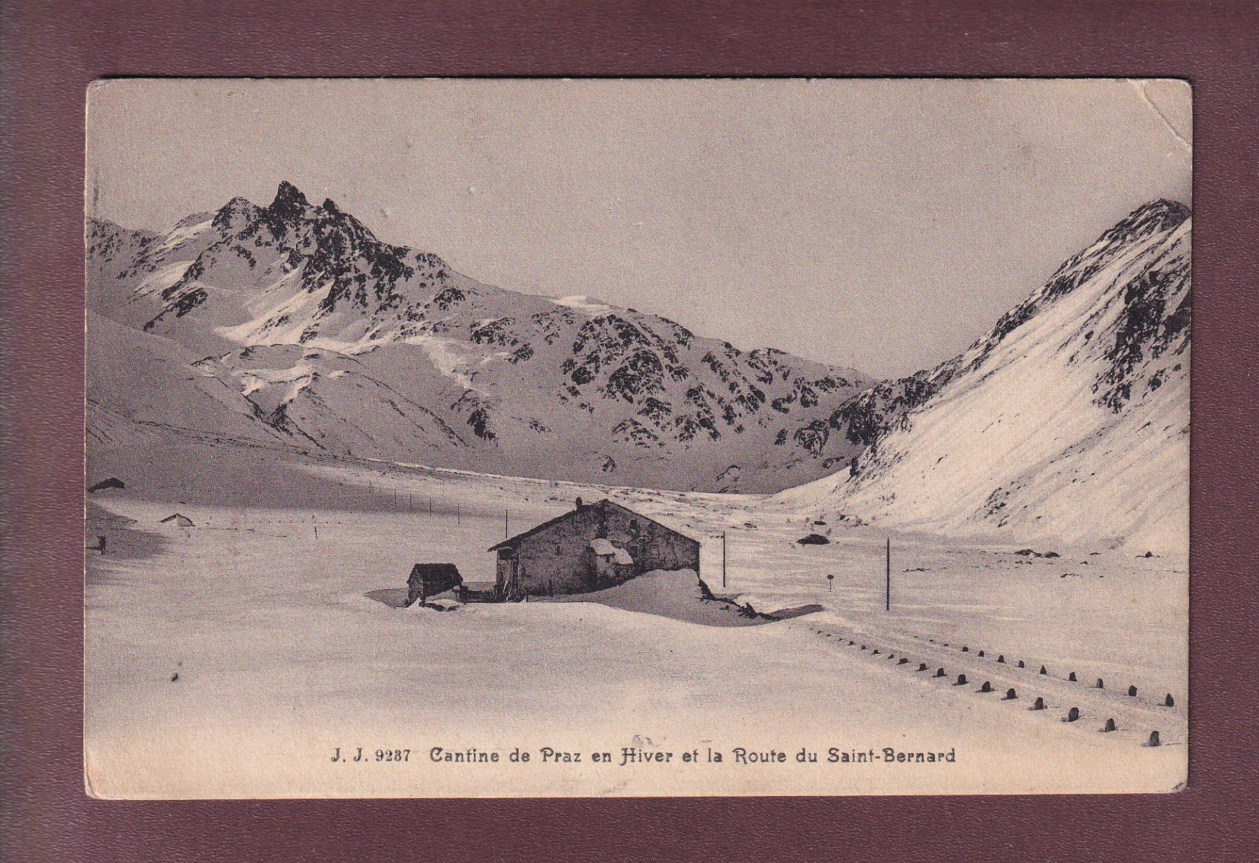 Cantine de PRAZ Rte Saint-Bernard - 1919 // pli d'angle // (D'occasion ...