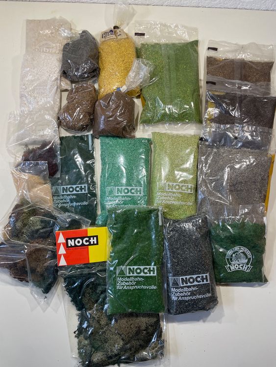 Grosses Streumaterial Set, Faller, Heki, NOCH, Kibri (Gebraucht) in ...