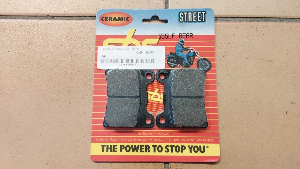 SBS Bremsbeläge D2751-555LF Yamaha TZR, RD, FZR, XJ, XV (Neu und ...