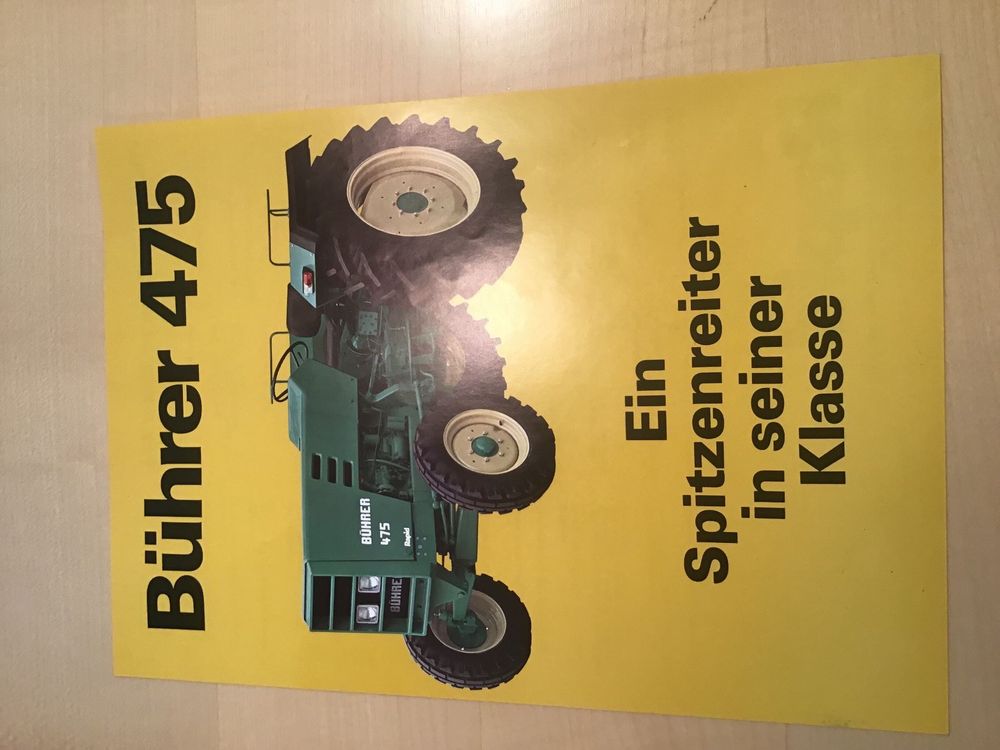 Bührer Traktor Prospekt Oltimer | Kaufen auf Ricardo