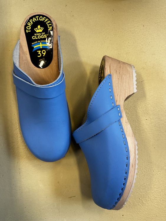 Torpatoffeln Clogs, blau, Gr. 39, neu (Neu (gemäss Beschreibung)) in ...