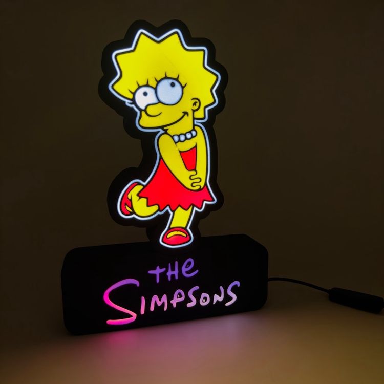Lightbox lampe led SIMPSONS LISA RGB (Neu (gemäss Beschreibung)) in ...