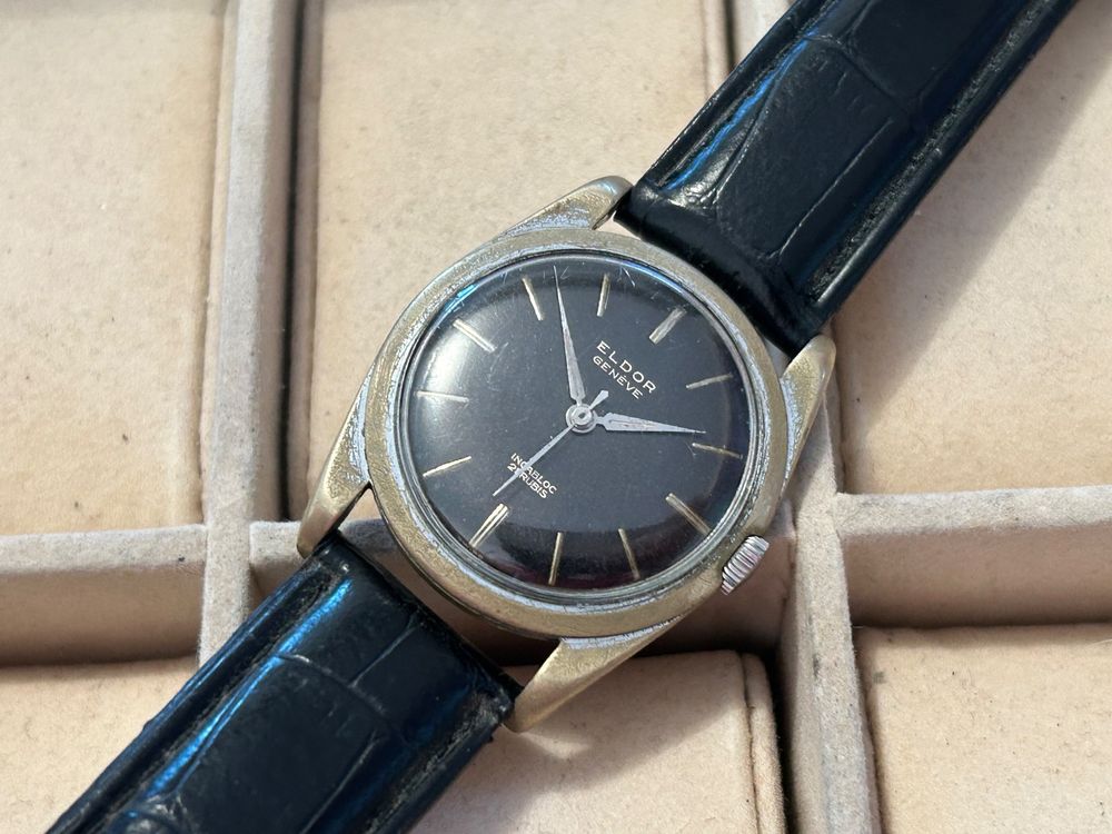Montre vintage Eldor Genève mécanique 34mm fonctionne 1960 (Gebraucht ...