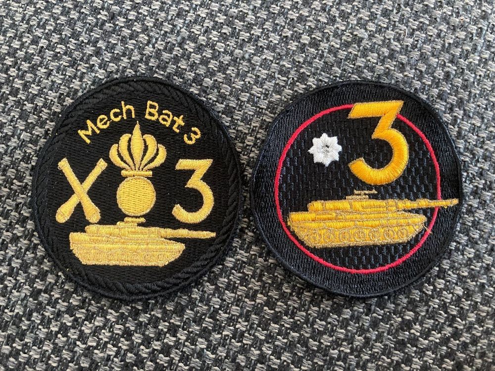 2 Badges: Pz Br 3 / Mech Bat 3 - Schweizer Armee (Gebraucht) in Brütten ...