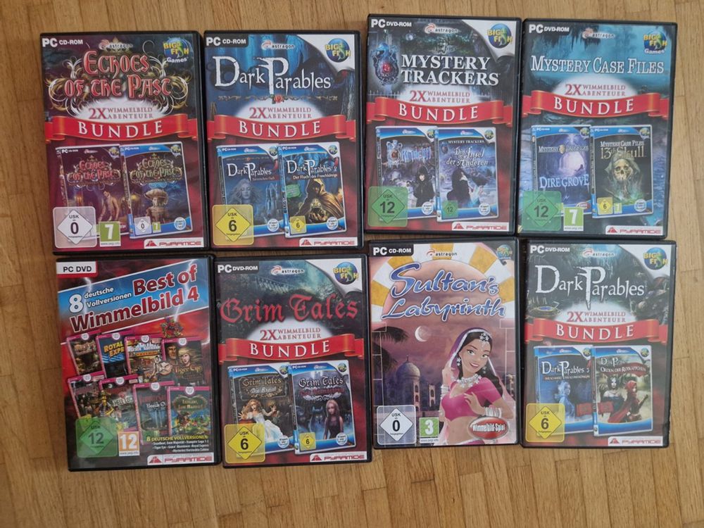 22 PC Spiele, Mystery, Wimmelbild, Abenteuer, Nervenkitzel (Gebraucht ...