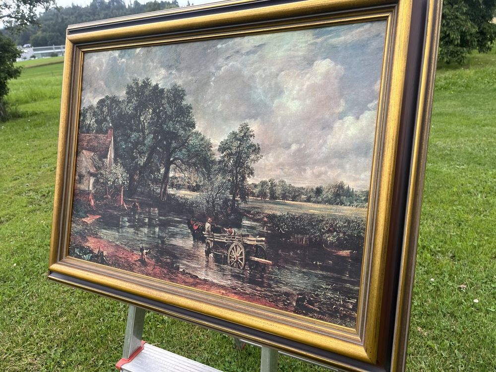 Ölbild auf Leinwand Der Heuwagen | Kaufen auf Ricardo