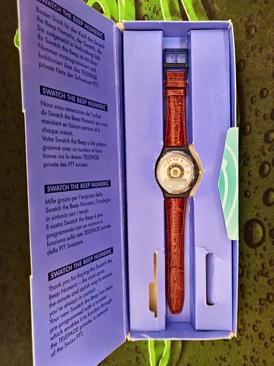 SWATCH PAGER "The Beep Numeric" Vintage 1995 Sammlerstück (Neu (gemäss ...