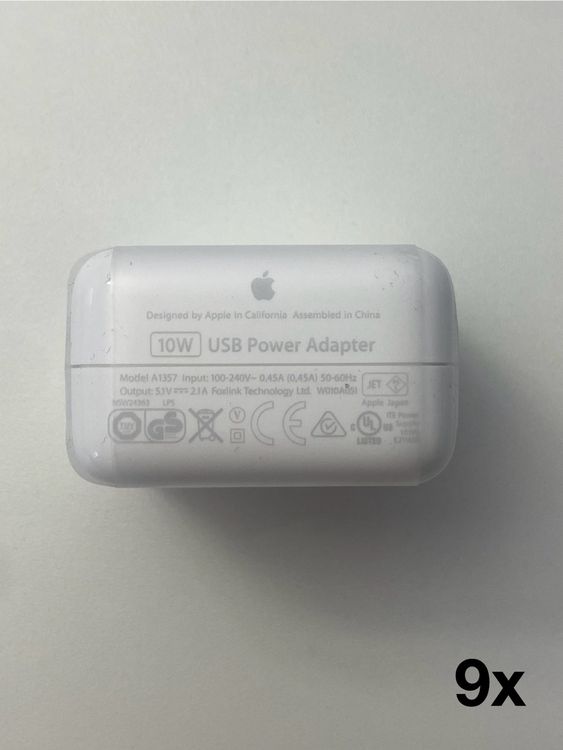 9x neue Apple USB-A 10W Ladestecker Typ A, USA (Neu (gemäss Beschreibung)) in Basel für CHF 5 ...
