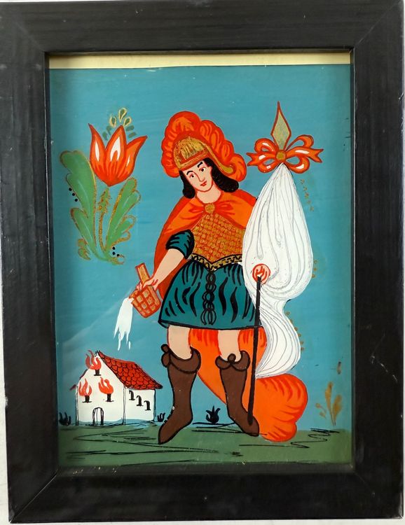 Hinterglasmalerei Der heilige Florian (Gebraucht) in Neuhausen am Rheinfall für CHF 10 – mit ...