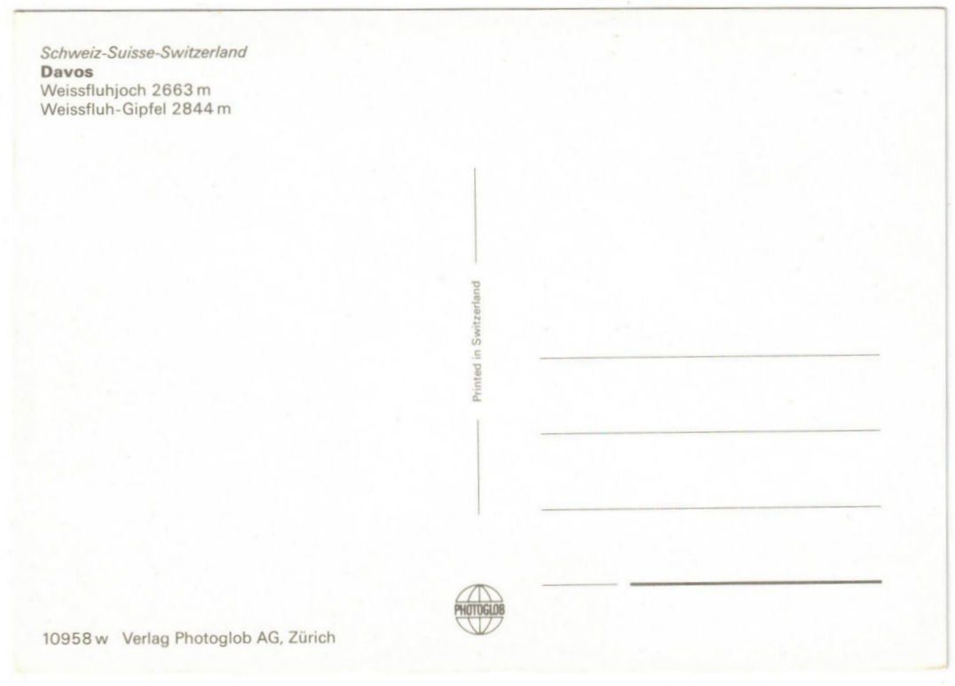 Davos - 5 Bild AK Parsenn (Gebraucht) in Binningen für CHF 1.5 – mit ...