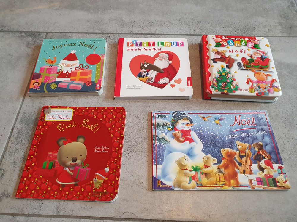 Lot de 5 livres de Noël pour les petits (D'occasion) à Le Noirmont pour ...