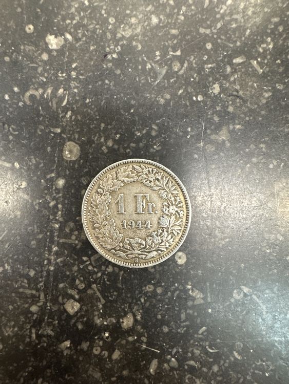 Silber Münze 1.- 1944 (Gebraucht) in Wettingen für CHF 2 – mit Lieferung auf Ricardo kaufen