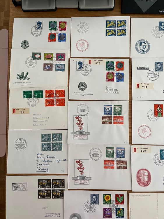 75 FDC/Belege und Eisenbahnkarten ab 1959 (Gebraucht) in Murgenthal für CHF 6 – mit Lieferung ...